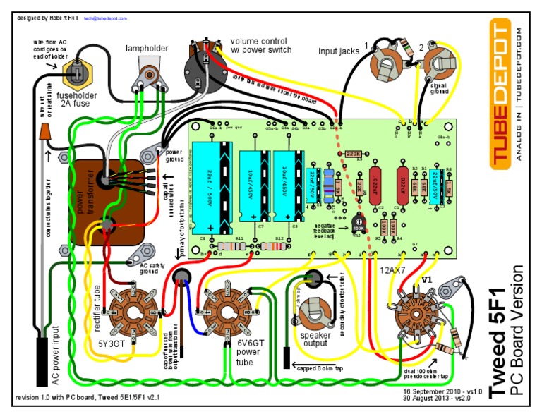 Tweed 5f1 Wiring Layout | PDF