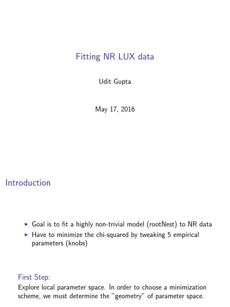 Fitting NR Lux | PDF | Gradient | Algorithms