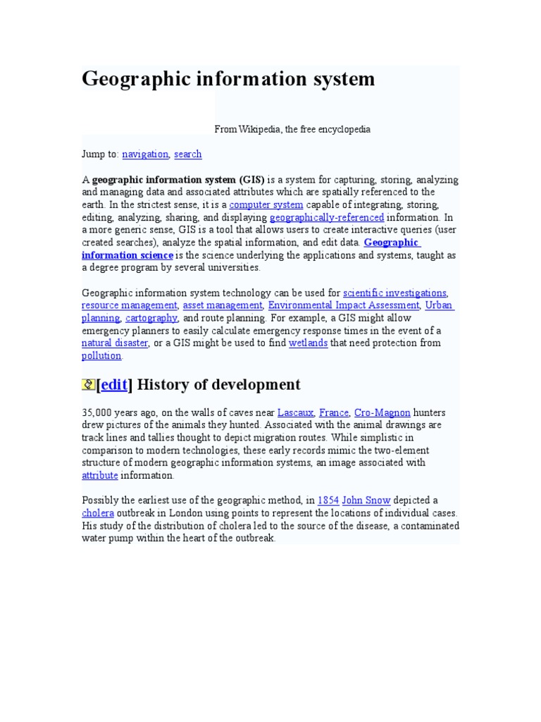 GIS | PDF | Geographic Information System | Map