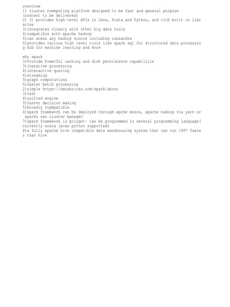 Spark | PDF