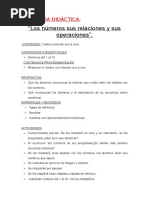 Secuencia Didáctica: Números Naturales 1° | PDF | Enseñando | Matemáticas