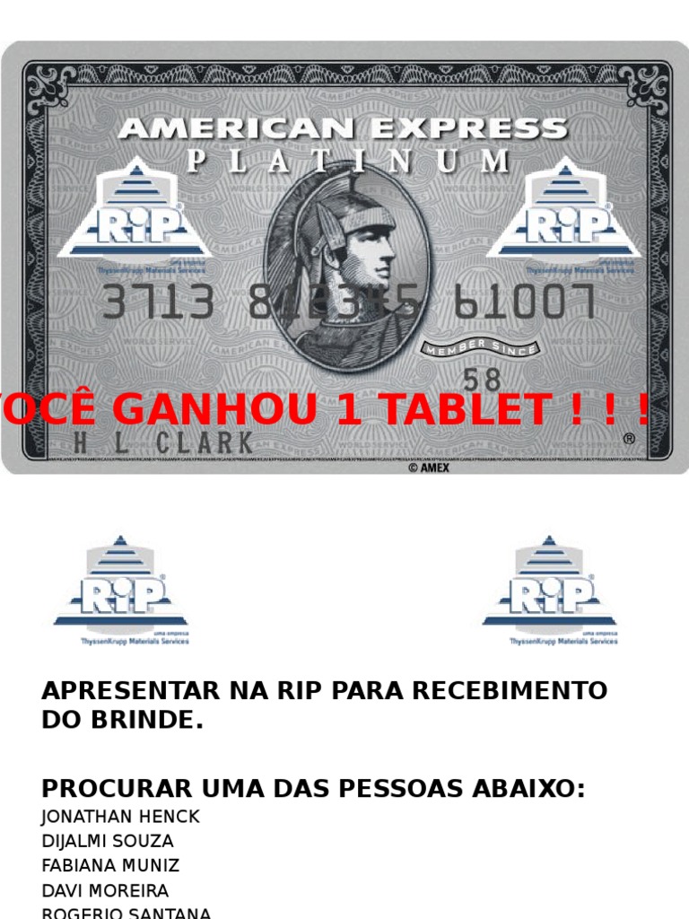 Vale Brinde MODELO | PDF