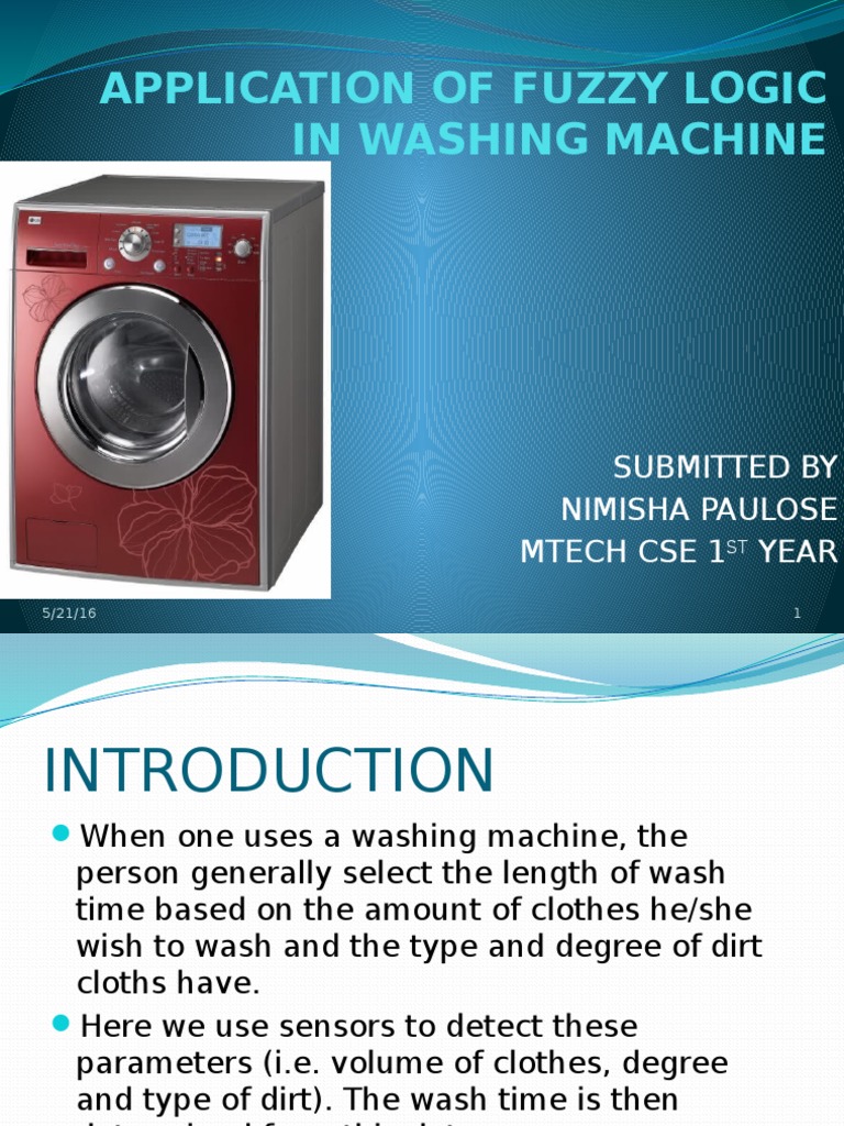 Application of Fuzzy Logic in Washing Machine | PDF