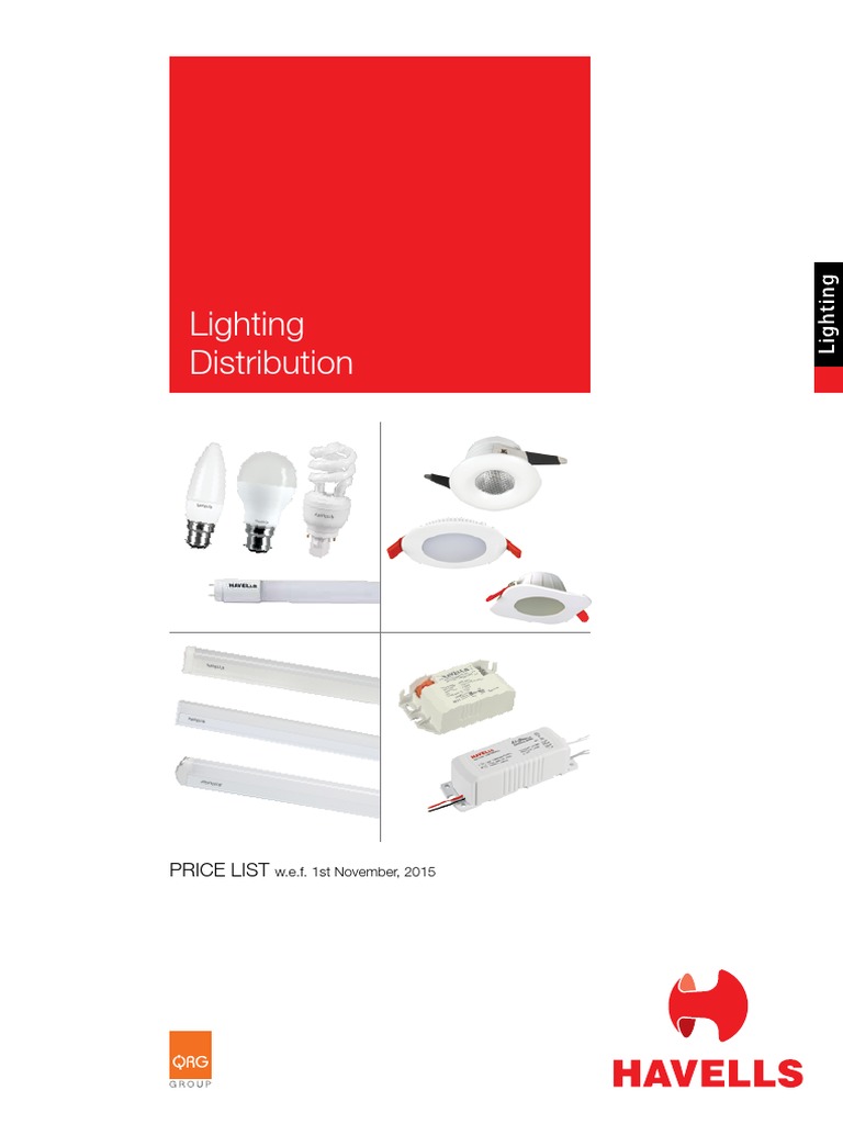 Lighting Distribution Pricelist 1st Nov 2015 - Update | PDF ...