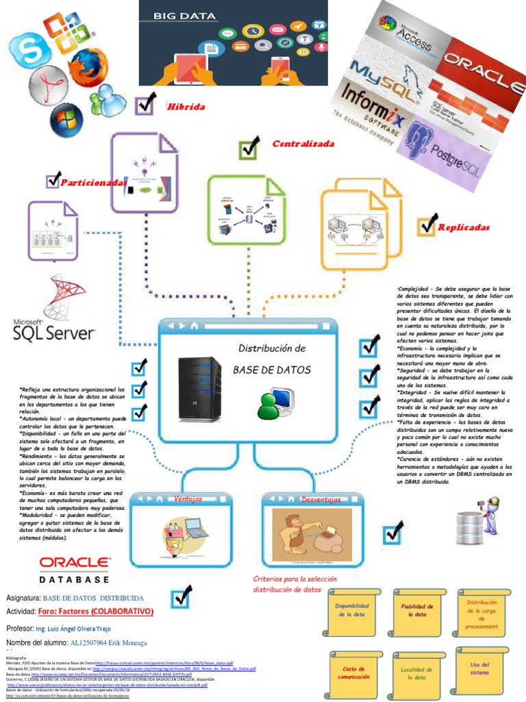 Infografia Base de Datos Corregida | Bases de datos | Áreas de informática