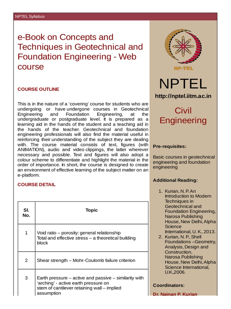 Concept in Geotechnical and Foundation Engineering | PDF | Deep Foundation | Geotechnical ...