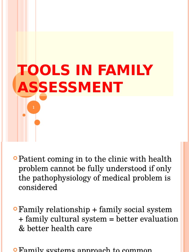 Family Assessment Tools Overview | PDF | Medicine | Health Care
