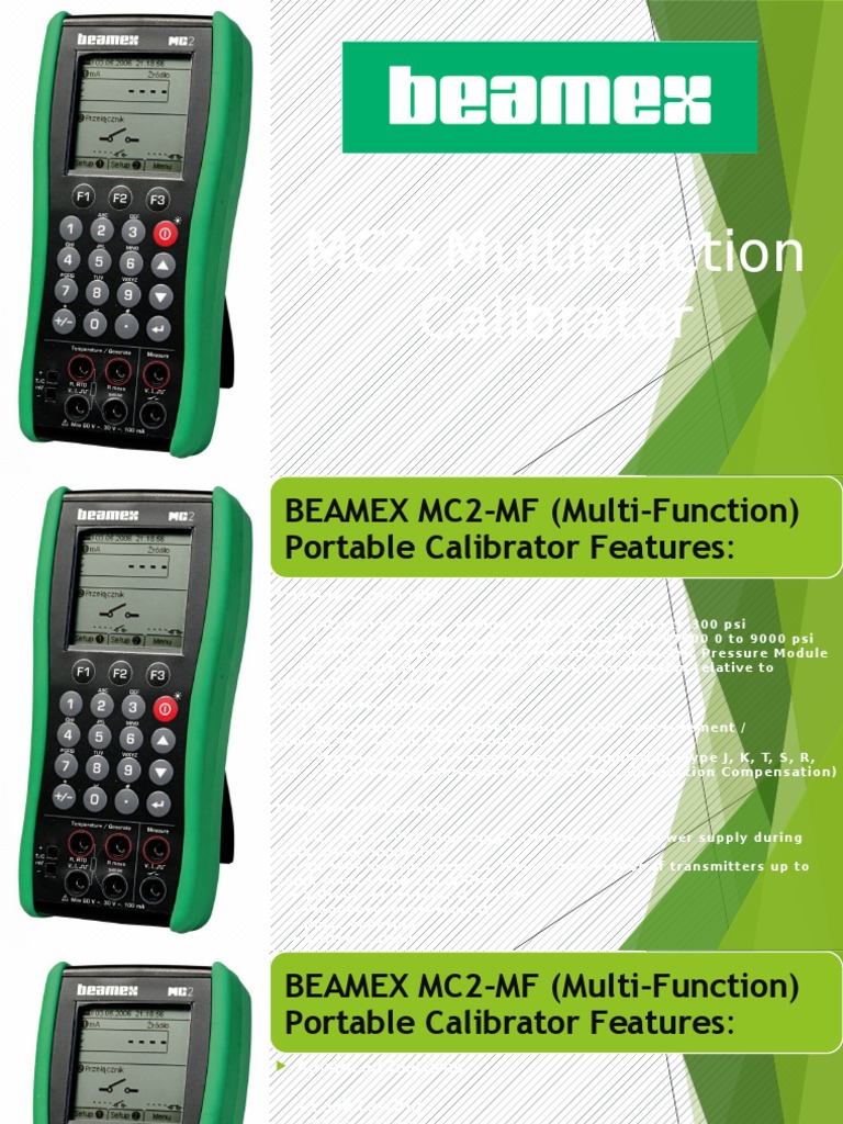 BEAMEX MC2-MF vs. MC4 | PDF | Calibration | Thermocouple