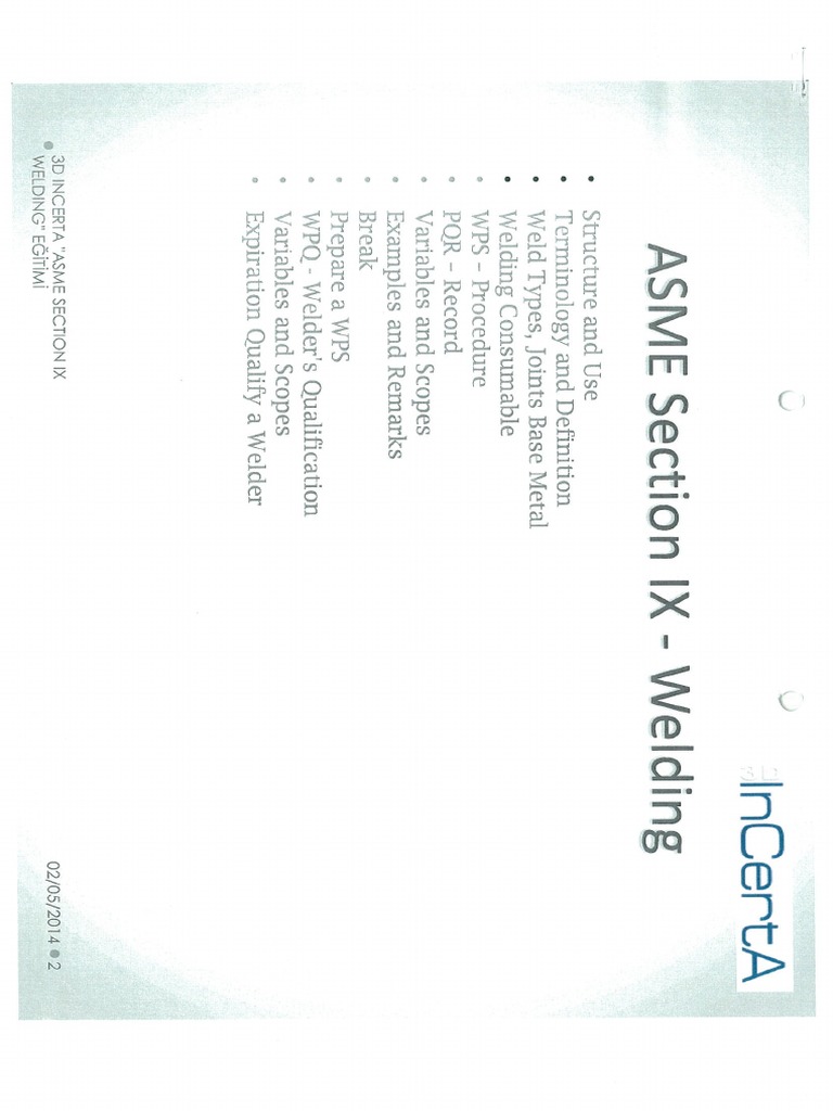 ASME Sec. IX | PDF