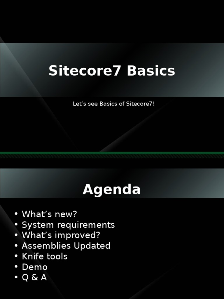 Sitecore7 Basics | PDF | Safari (Web Browser) | Windows Server 2008