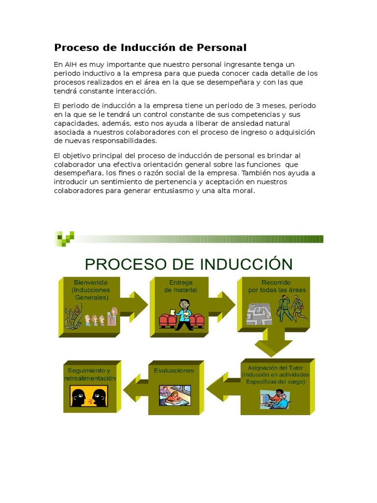 Proceso de Induccion de Personal | PDF
