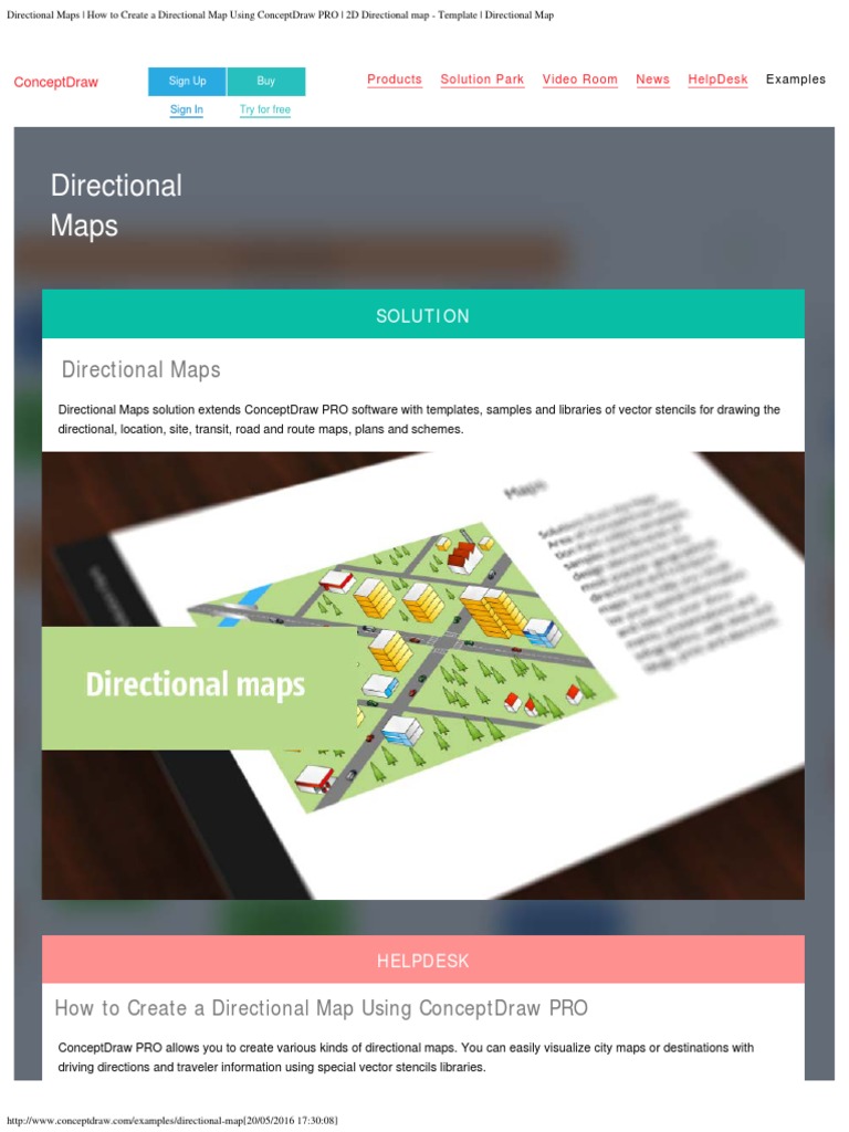 Directional Maps How to Create a Directional Map Using ConceptDraw PRO ...