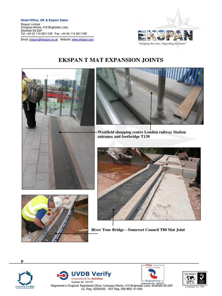 Example of T Mat Joints Installed | PDF