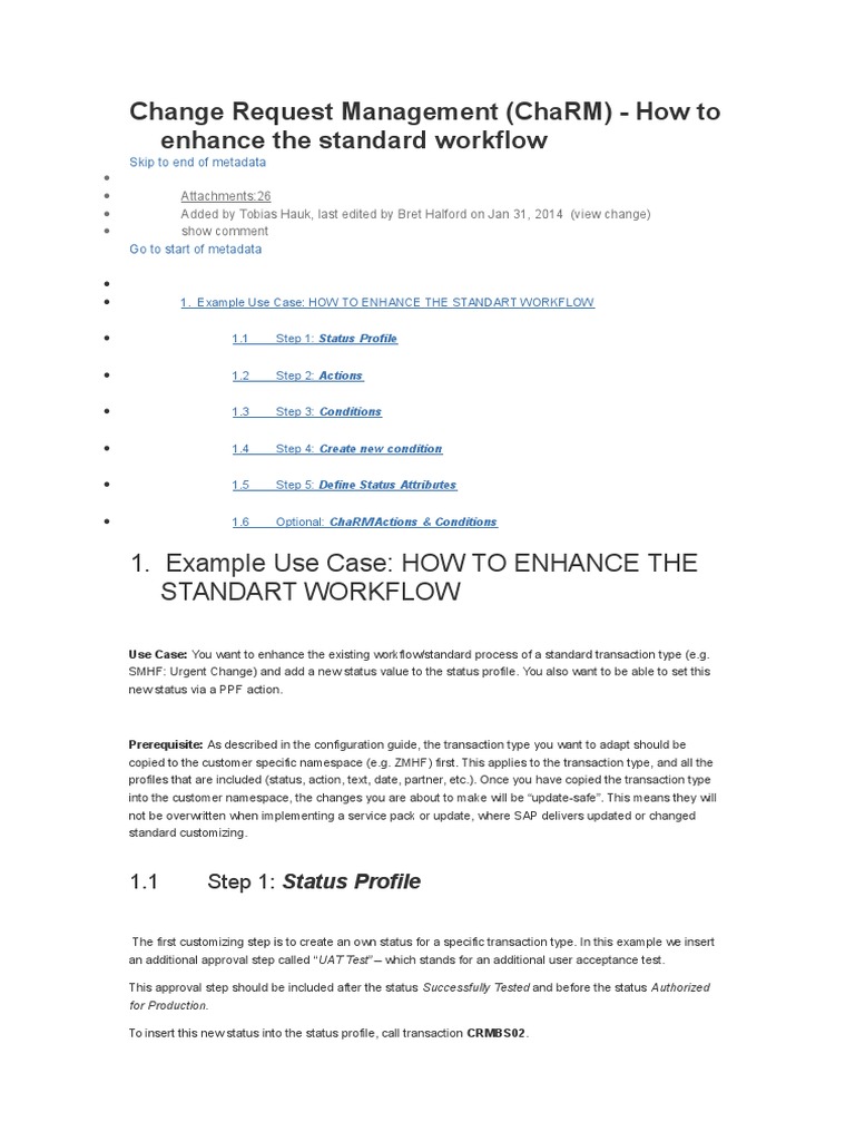 Change Request Management-chaRM | PDF | Sql | Hypertext Transfer Protocol