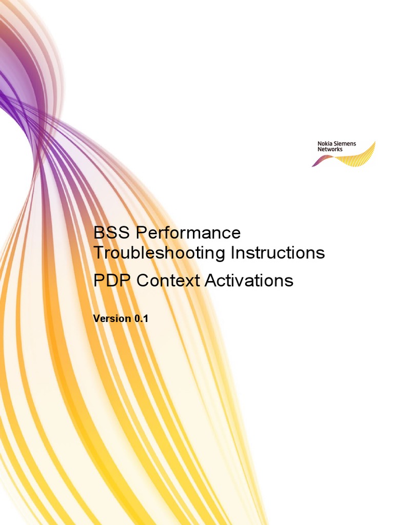 Performance Troubleshooting - PS - PDP Context Activation v0.1 | PDF ...