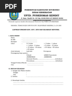 Format Laporan Insiden Keselamatan Pasien | PDF