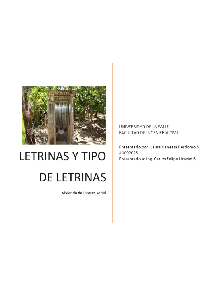 Tipos y Uso de Letrinas Sanitarias | PDF | Letrina | Agua
