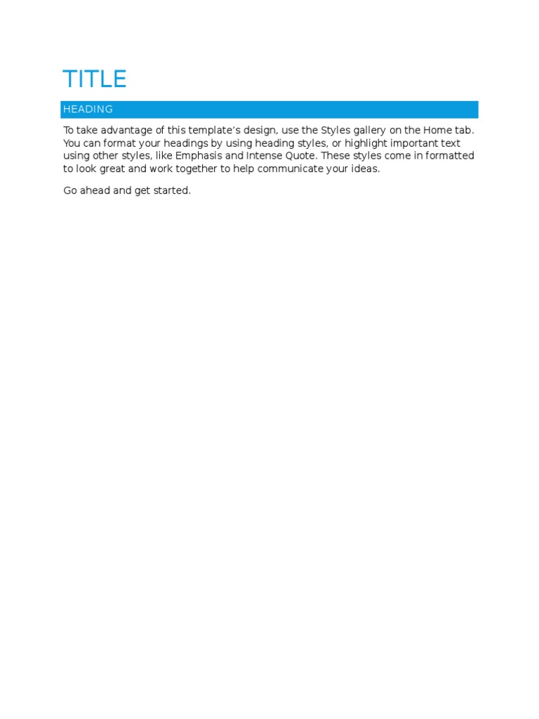 Formatting Tips for Document Design | PDF