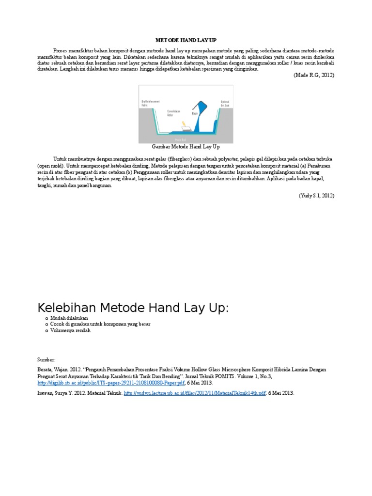 Metode Hand Lay Up | PDF
