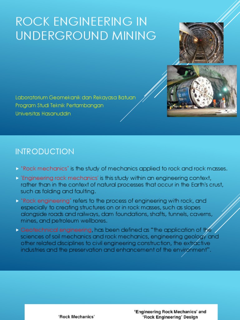 Underground Rock Engineering Guide | PDF | Strength Of Materials ...