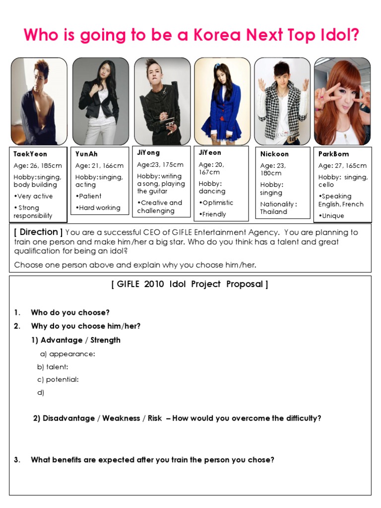 Korea Next Top Idol Selection Guide | PDF