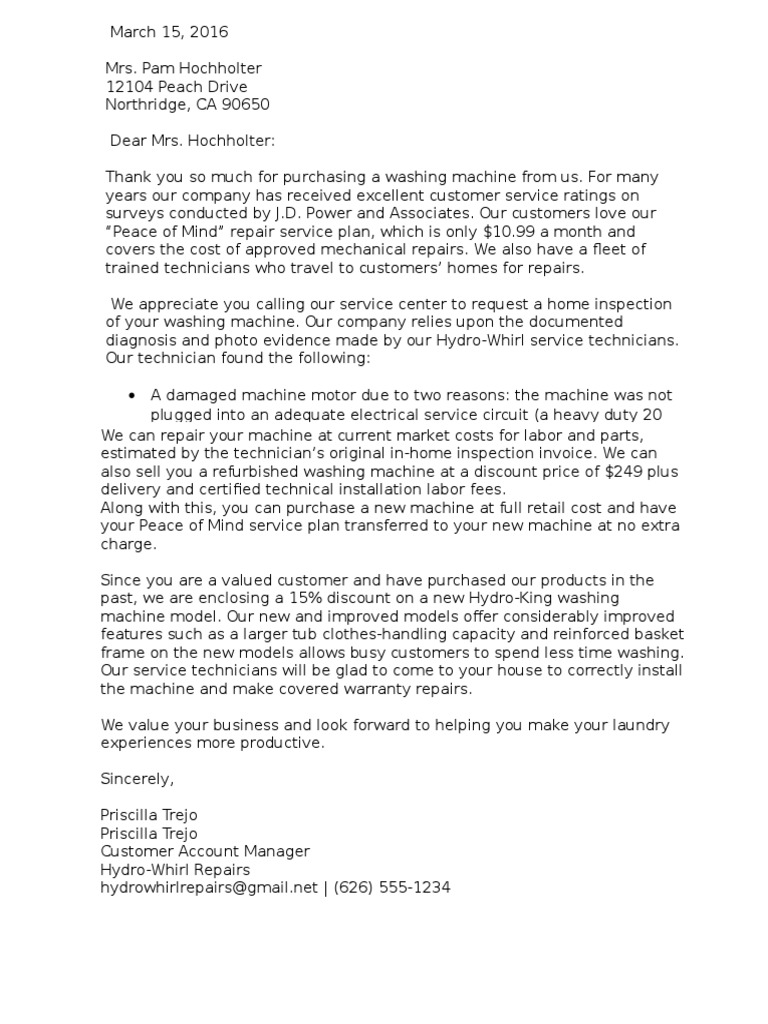 Eng 205 Neg Letter Response | PDF