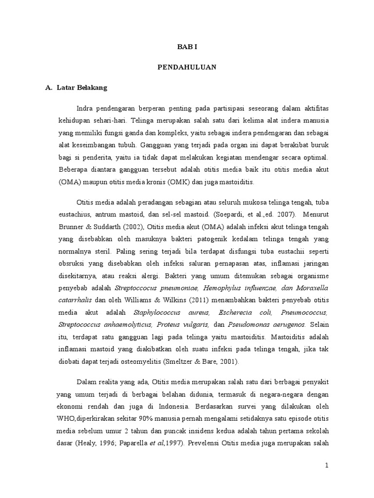 ASkep Oma Omk Mastoiditis Kel 4 | PDF | Pengembangan Diri | Sains & Matematika