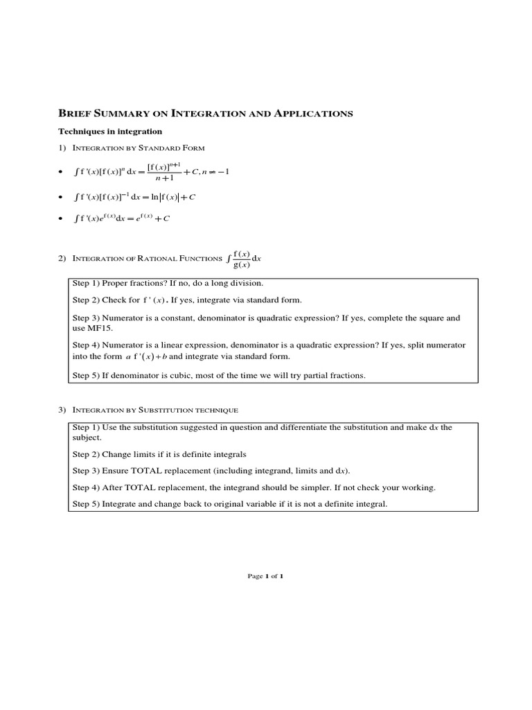 H2 Mathematics Cheat Sheet by Sean Lim | PDF | Variance | Normal ...