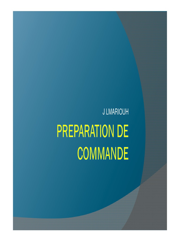 Optimisation de la préparation de commandes | PDF | Entrepôt | Inventaire