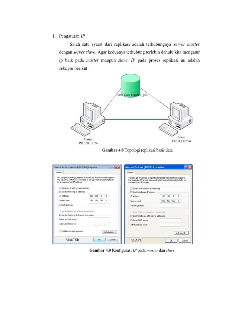 Konfigurasi Replikasi Database Master-Slave | PDF
