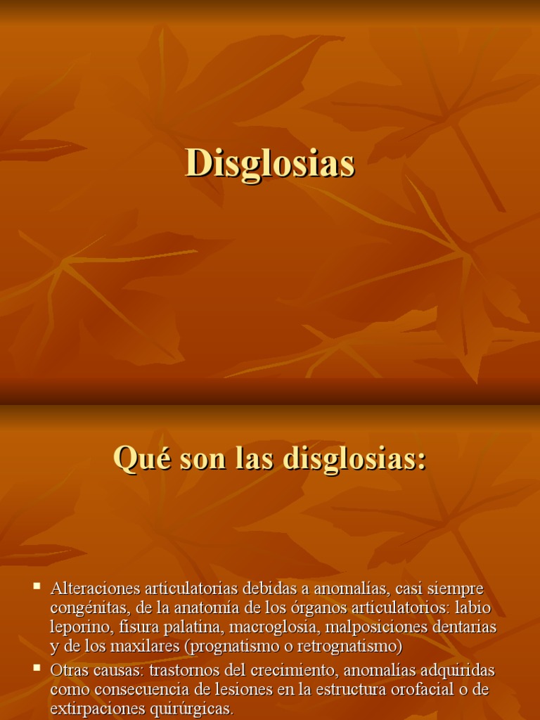 Tema 4 Disglosias | PDF | Boca | Anatomía humana