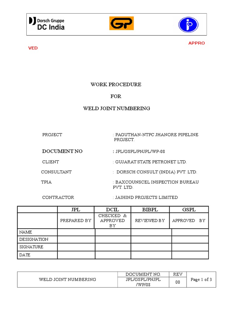 04 Weld Joint Numbering | PDF | Welding | Construction