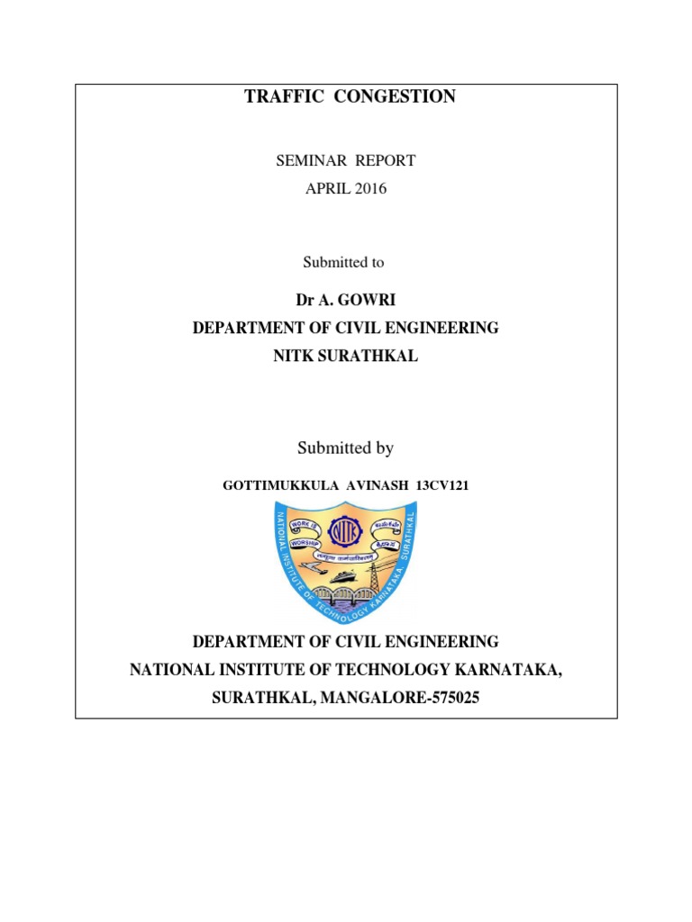 Traffic Congestion | PDF | Traffic Congestion | Traffic