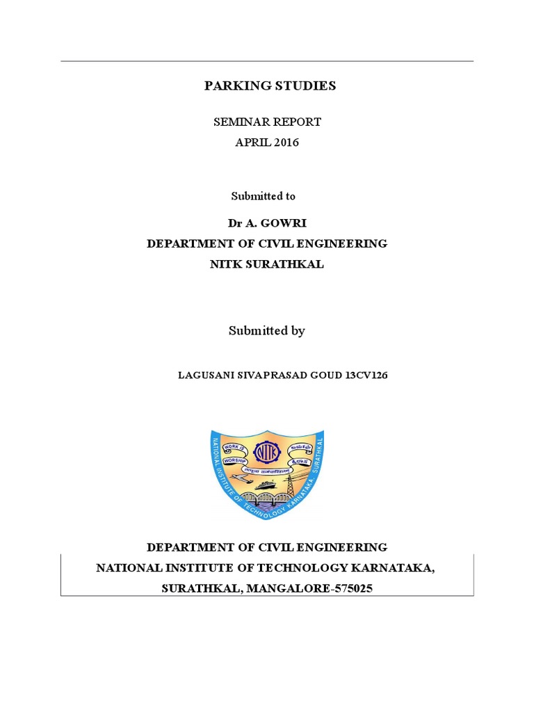 Parking Studies | PDF | Parking | Traffic Congestion