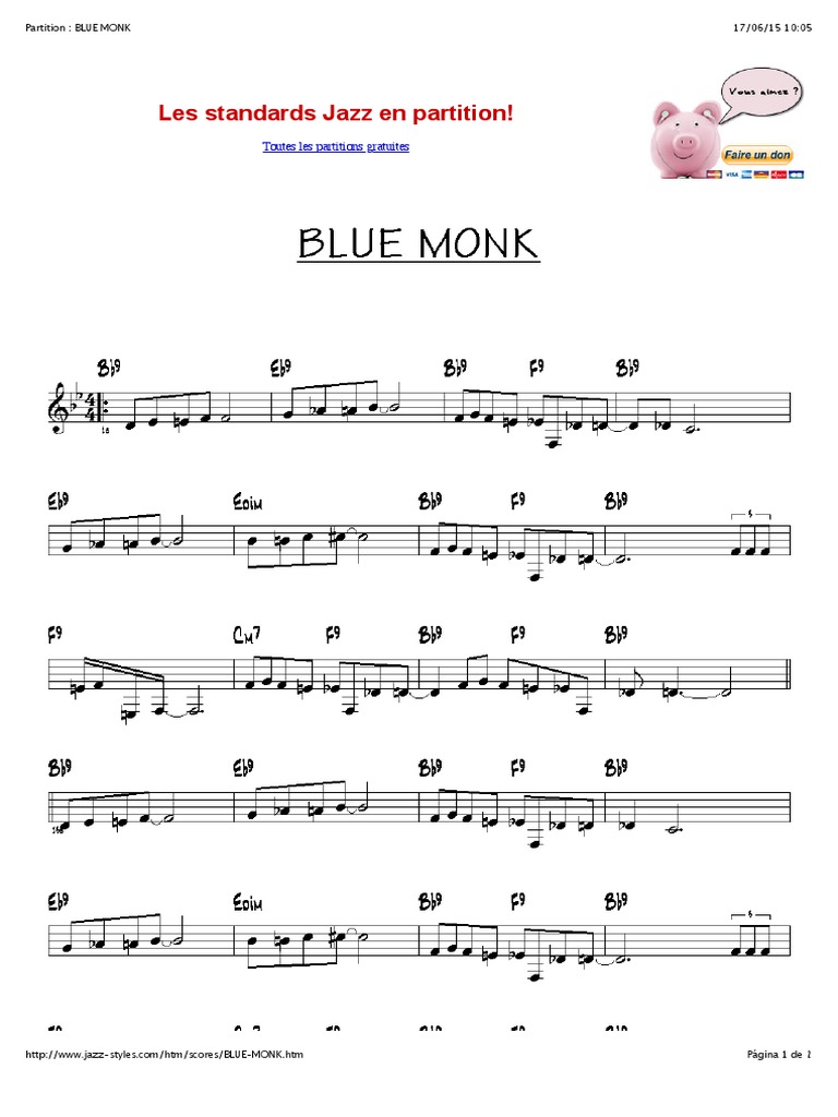 Partition: Blue Monk | PDF