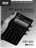 HP-42S Programming Examples and Techniques - 1988 | PDF