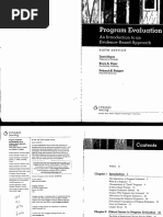 Program Evaluation: A Practical Guide | PDF | Evaluation | Program Evaluation
