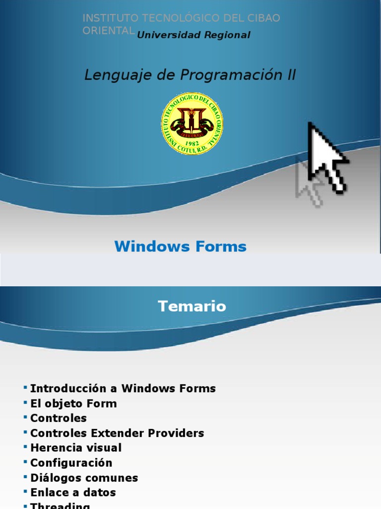 Introducción a Windows Forms en C# | PDF | Herencia (Programación ...