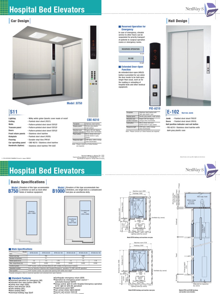 Hospital Bed | PDF | Elevator | Building Engineering