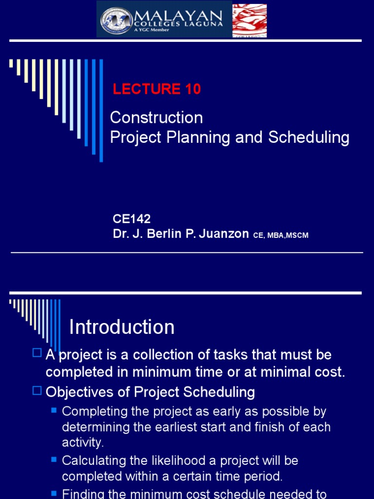 Lecture 10 - Project Planning and Scheduling | PDF | Product ...