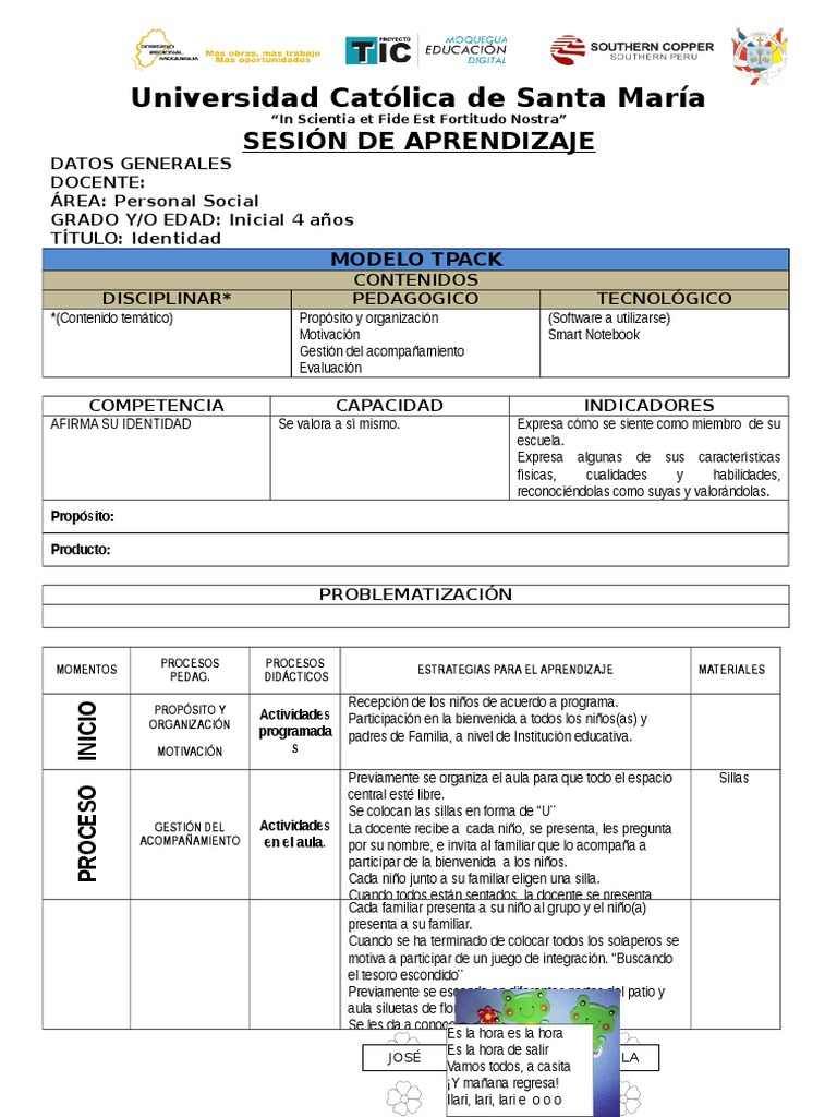 Sesión de Aprendizaje Tic - Inicial | PDF | Aprendizaje | Maestros