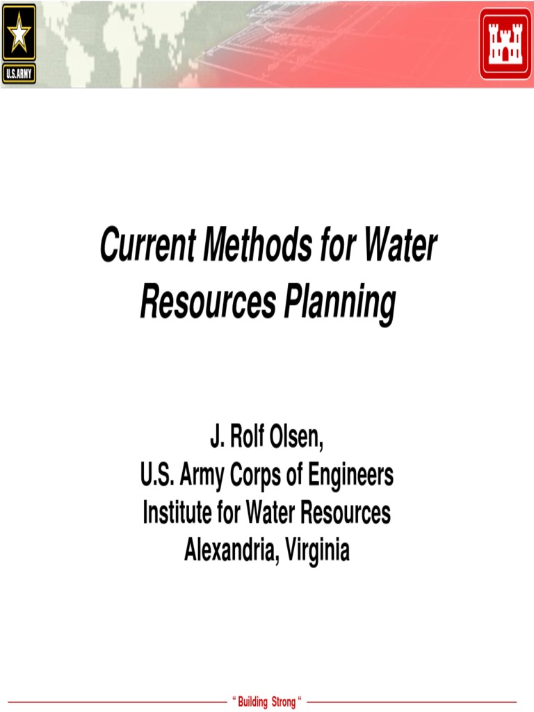 Water Resources Planning | PDF | National Environmental Policy Act | Flood