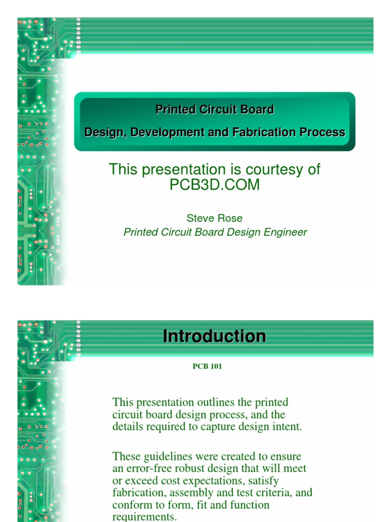 PCB Design and Fabrication Overview | PDF | Printed Circuit Board ...