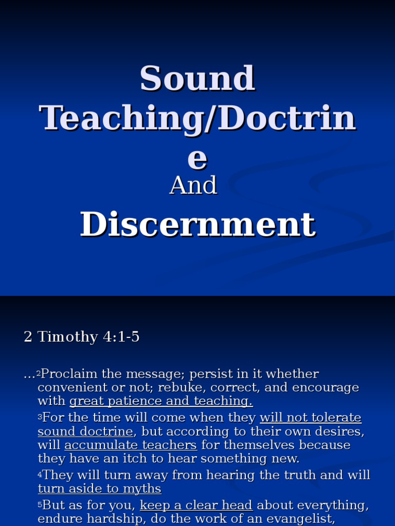 Sound Teaching Sermon | PDF | Science & Mathematics
