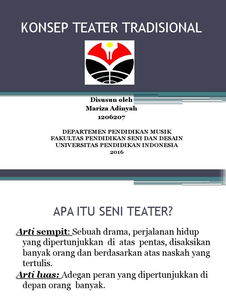 Konsep Teater Tradisional | PDF