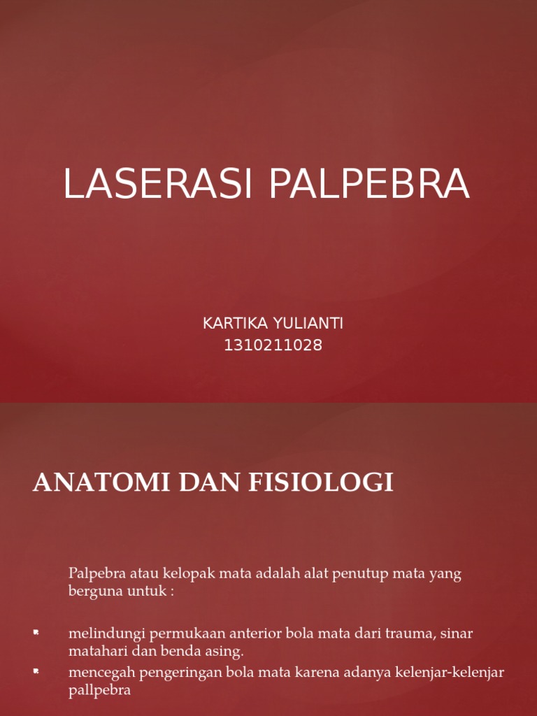 Laserasi Palpebra | PDF