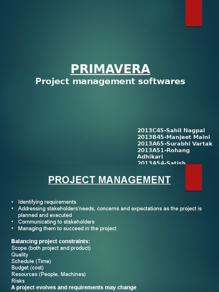 Primavera Final | PDF | Project Management | Computing