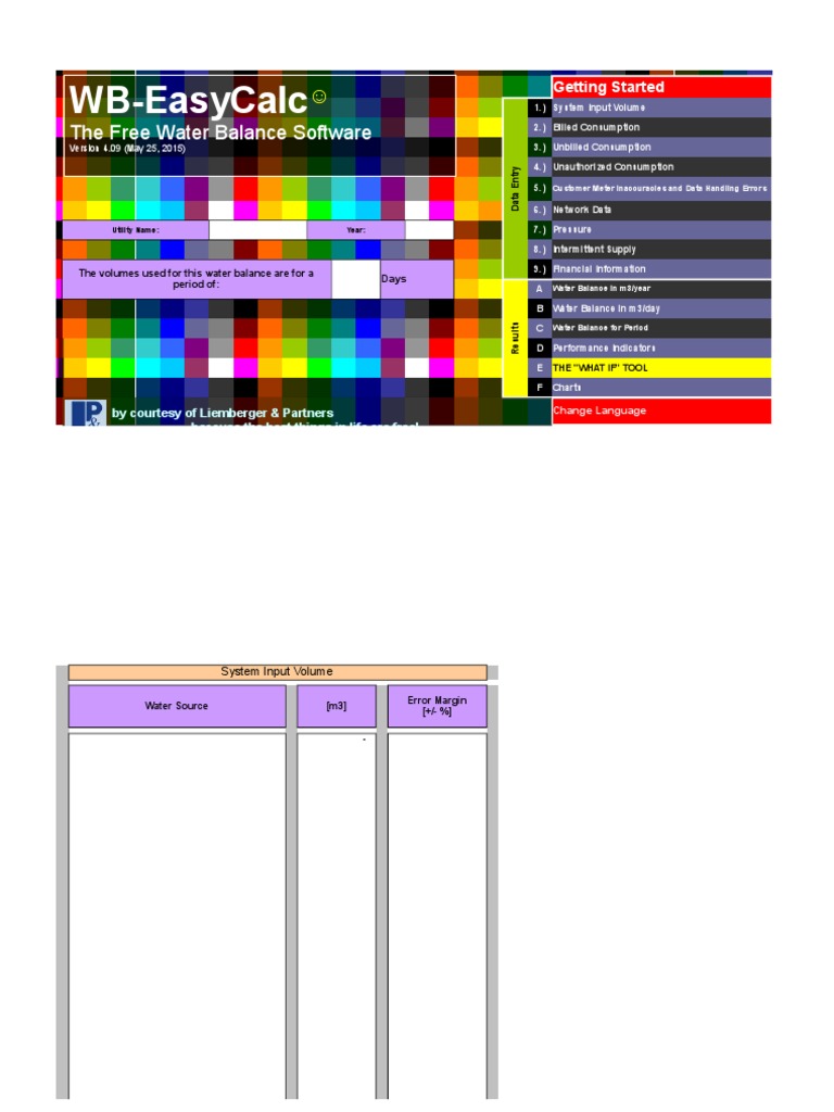 Wb-Easycalc: The Free Water Balance Software | PDF | Business
