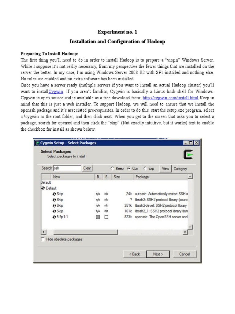 Hadoop Installation and Configuration | PDF | Secure Shell | Apache Hadoop