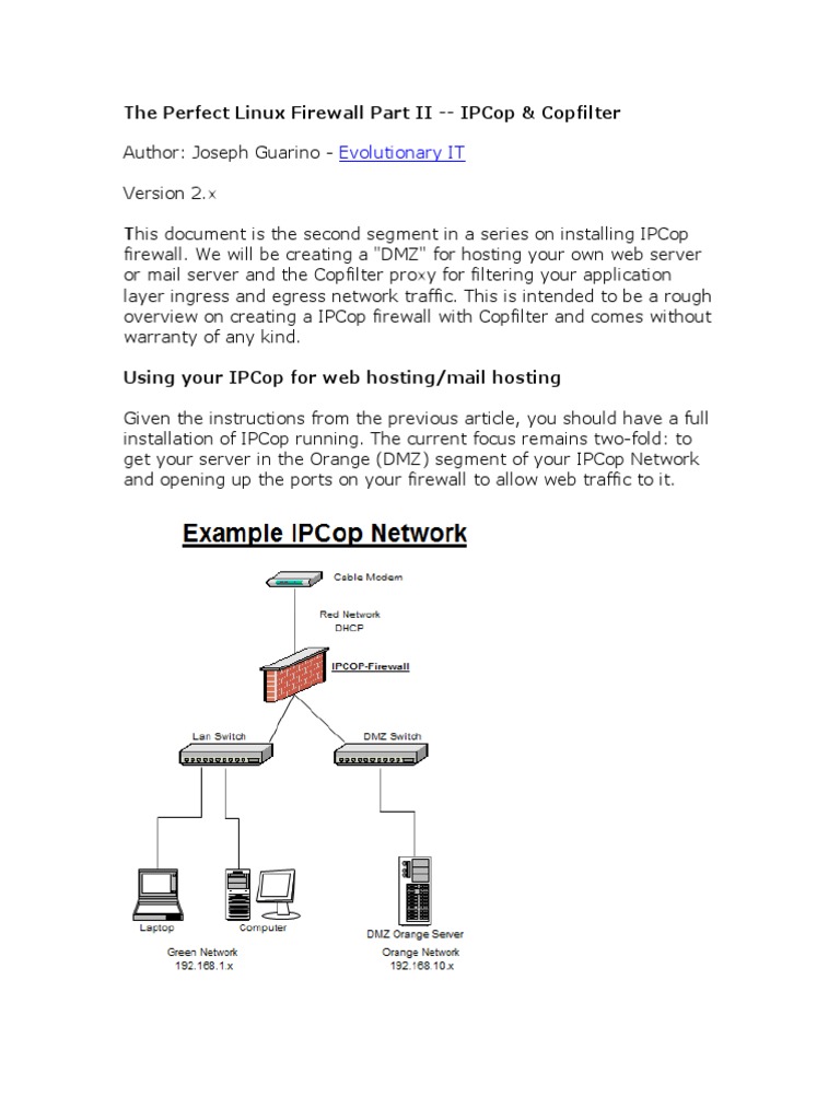 Building IPCop Linux Firewall W Copfilter p2 | PDF | Email Spam | Email